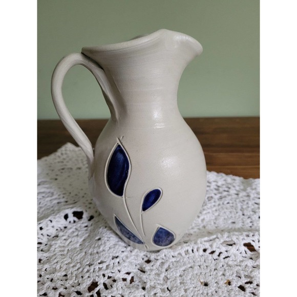 Williamsburg VA Pottery | Kitchen | Art Pottery Salt Glazed Cobalt Blue ...